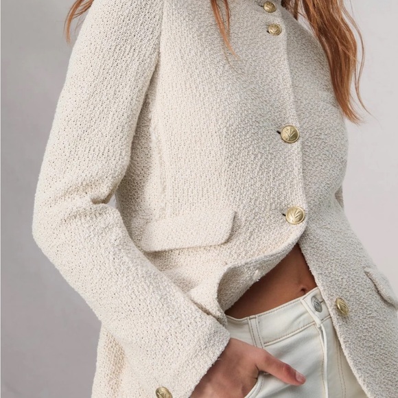 rag & bone | Jackets & Coats | Rag Bone Cream Blazer With Textured ...